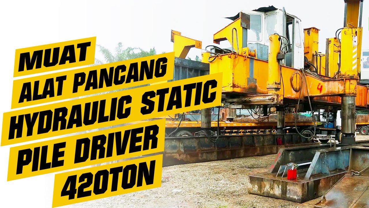 Muat Crane Paku Bumi Hydraulic Static Pile Driver (HSPD) 420Ton - YouTube