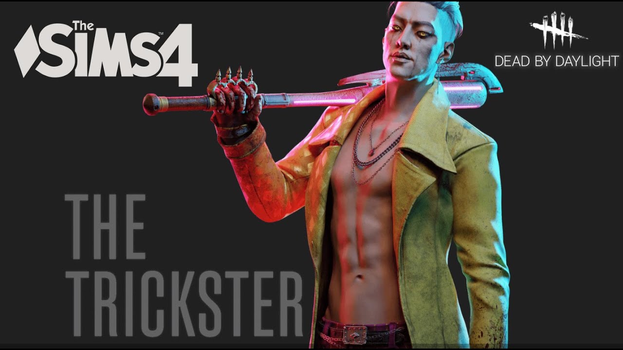 |The Sims 4| CAS : Dead by Daylight killer -Trickster + CC Link - YouTube