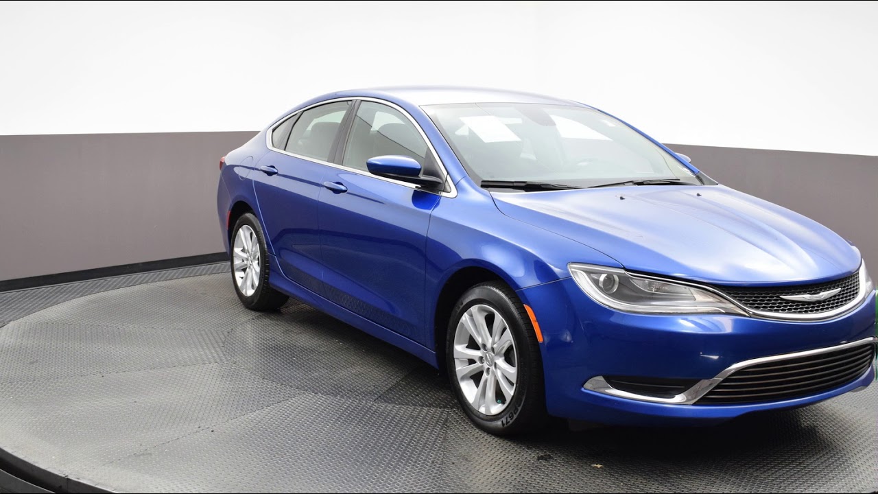 2016 Vivid Blue Pearlcoat Chrysler 200 4D Sedan #N7104A - YouTube