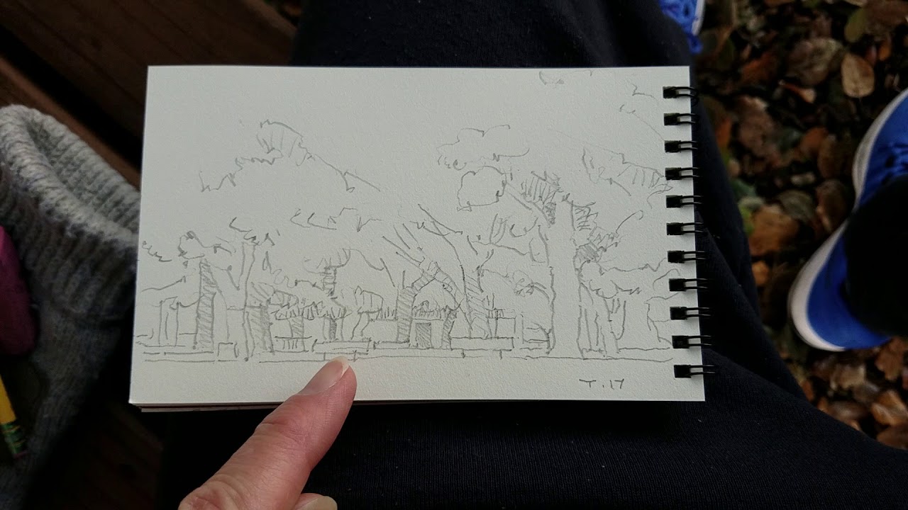 How to Draw - Central Park, 11.28.17 - YouTube