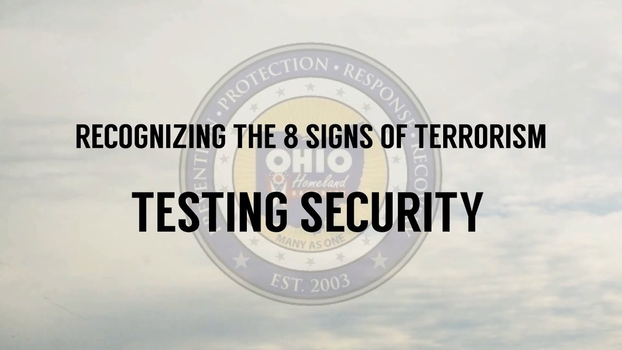 Recognizing the 8 Signs of Terrorism: Testing Security - YouTube
