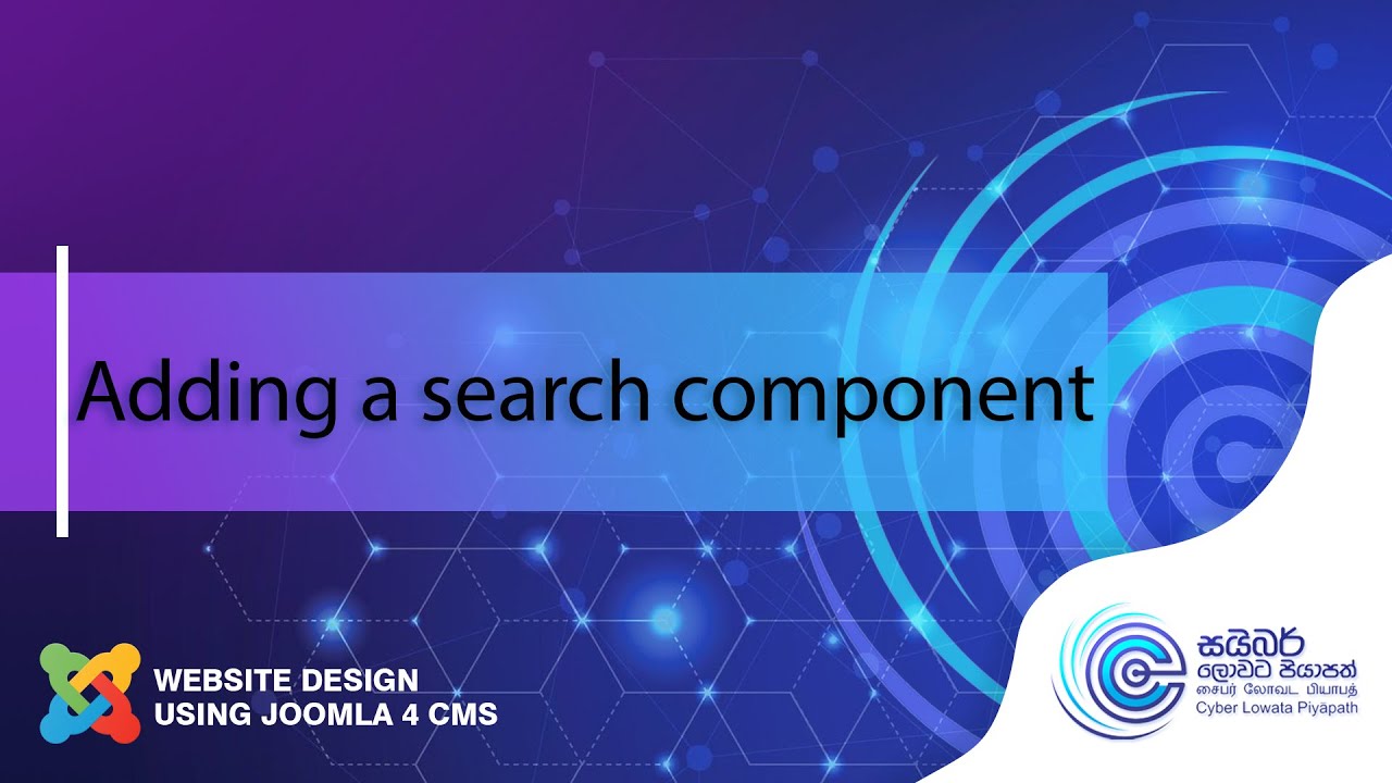 13.Adding a Search Component - YouTube