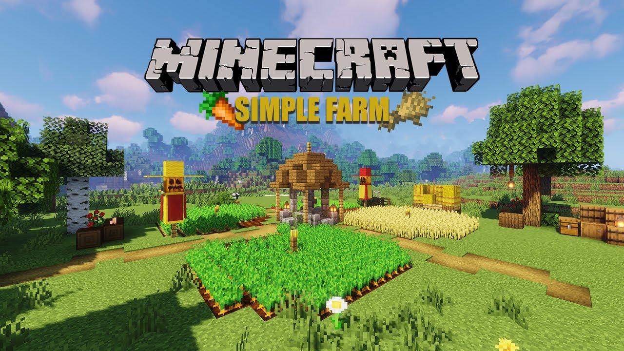 Minecraft Simple Farm Build | Minecraft Tutorial - YouTube