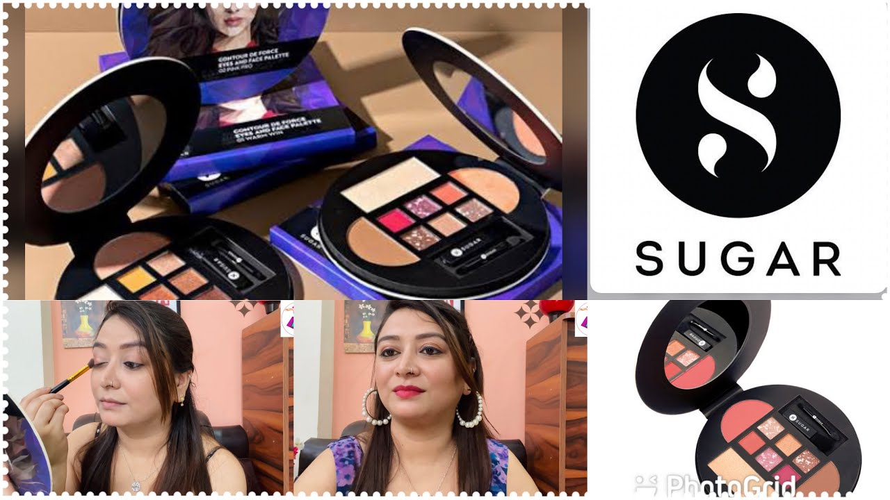 New launch 🤩Sugar cosmetics Contour De Force Eye and Face Palette ...