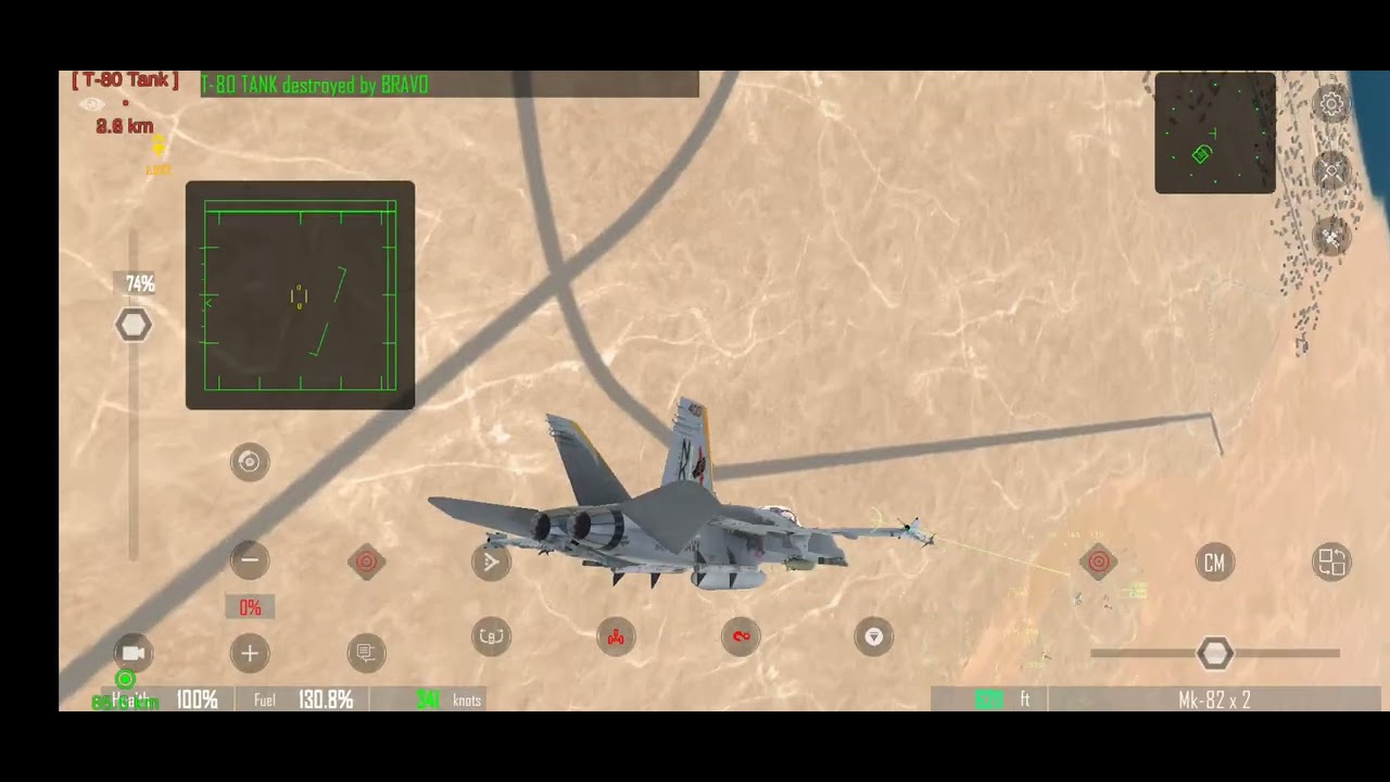 Gunship IV F/A-18C gameplay (the game is work in progress) - YouTube