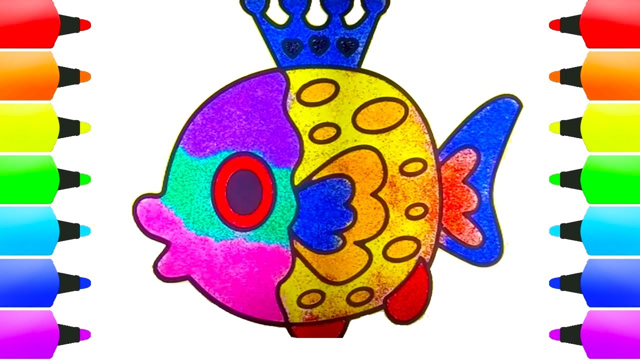 Let's play and have fun with the adorable fish for kids - YouTube