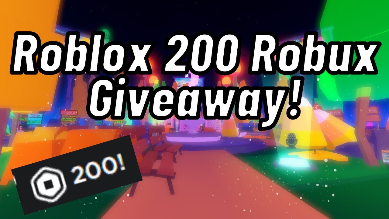 Roblox | 200 Robux Giveaway! - YouTube