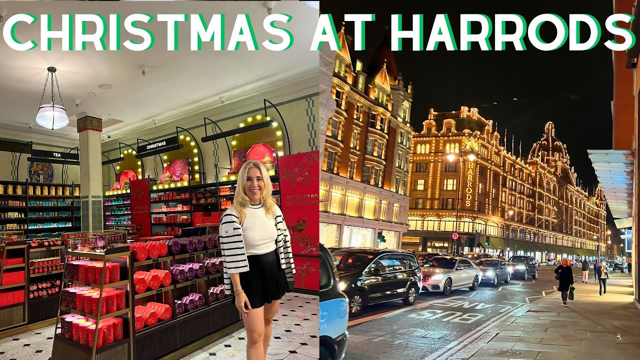 Inside Harrods Christmas! Food & Christmas In London! & How To Actually ...