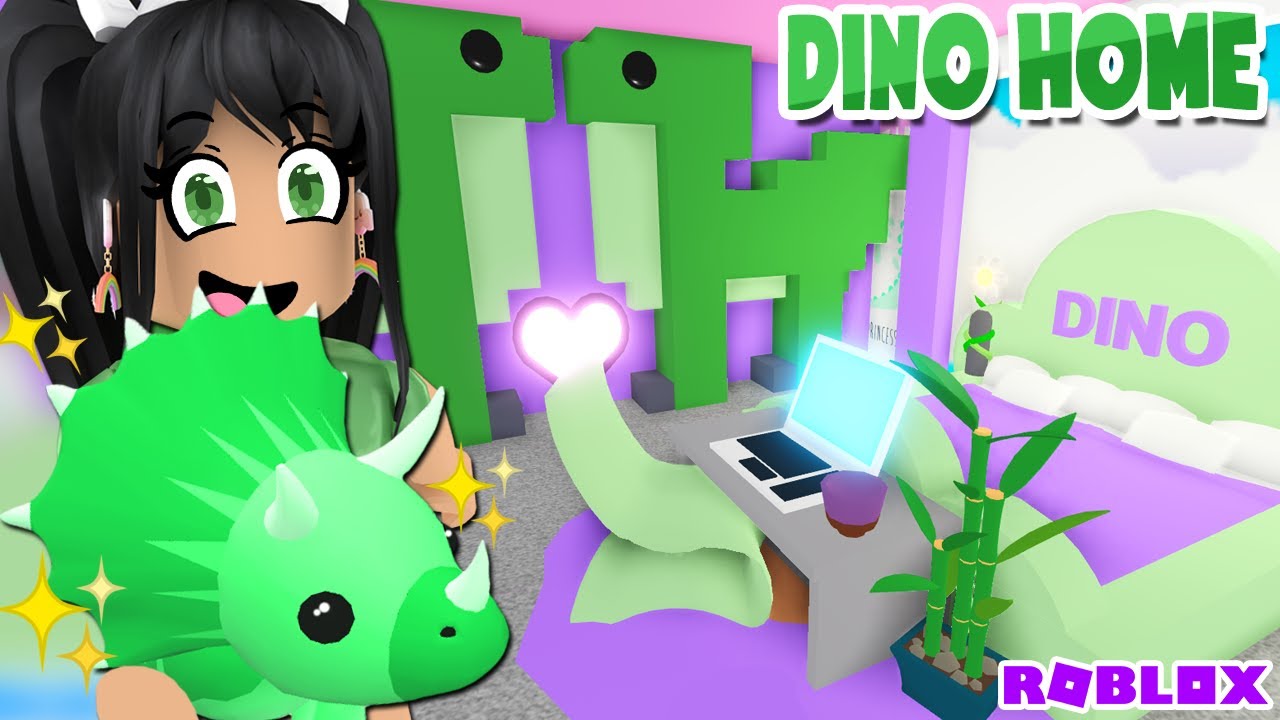 *TINY HOME* DINOSAUR Aesthetic 🦕 ADOPT ME! Roblox - YouTube