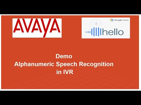 Demo - Alphanumeric Speech Recognition in IVR - YouTube