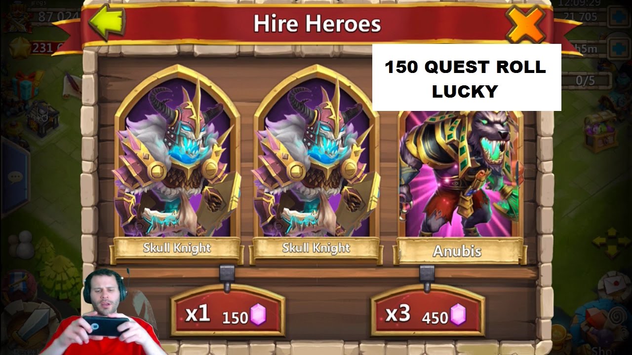 6 Month Old Amazing Account 80000 EPIC Gem Rolls Castle Clash - YouTube