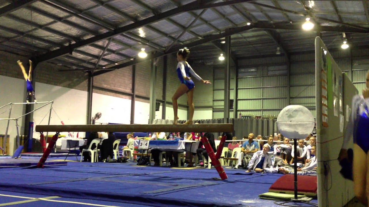 Splitz Gym Artistic Gymnastics - Abbey Scott Level 8 Beam Routine 2013 ...