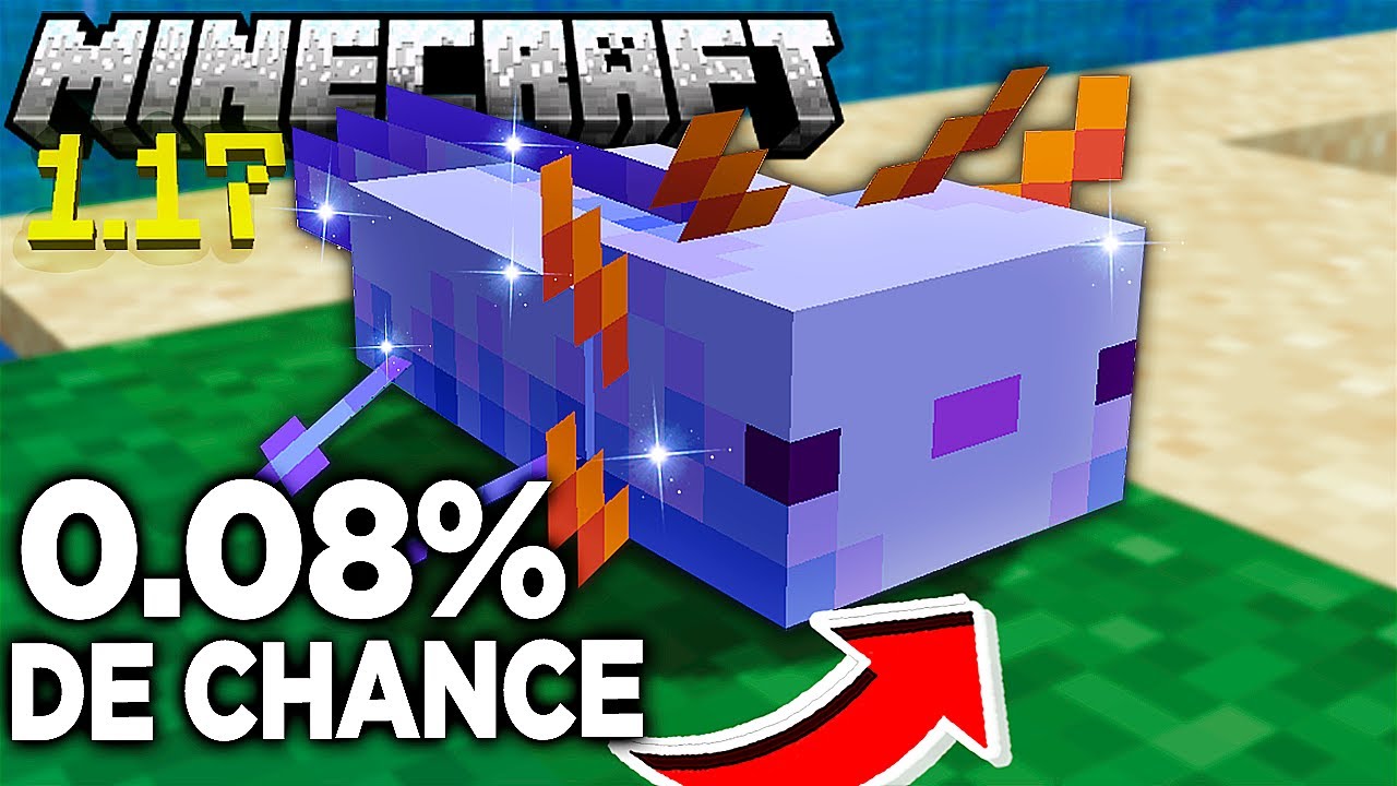 ENCONTREI O AXOLOTE MAIS RARO no MINECRAFT 1.17 - Creative Squad 52 ...