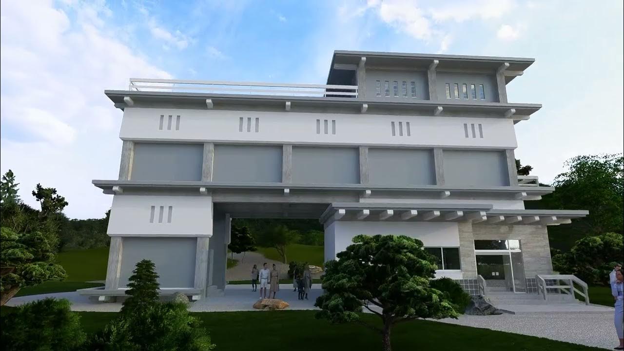 足立美術館 BIM・CG復元 - YouTube