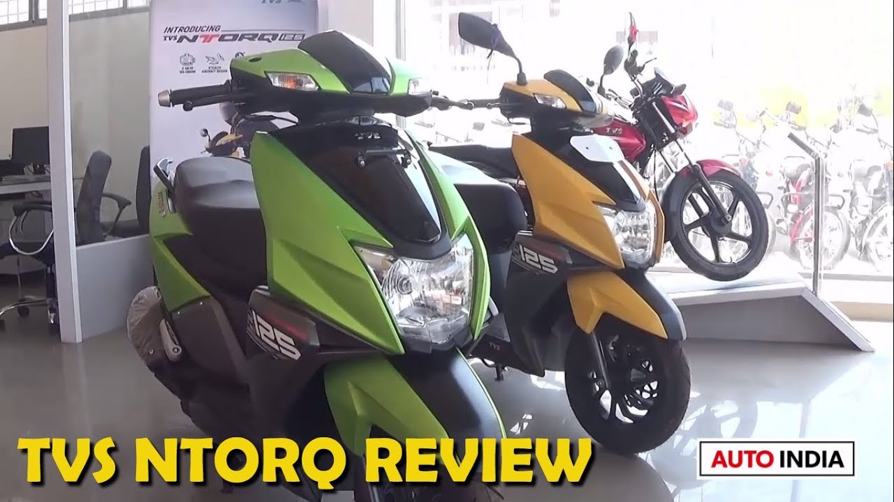 TVS NTORQ 125 REVIEW WITH YELLOW, RED, GREEN COLOUR - Power, Top Speed ...
