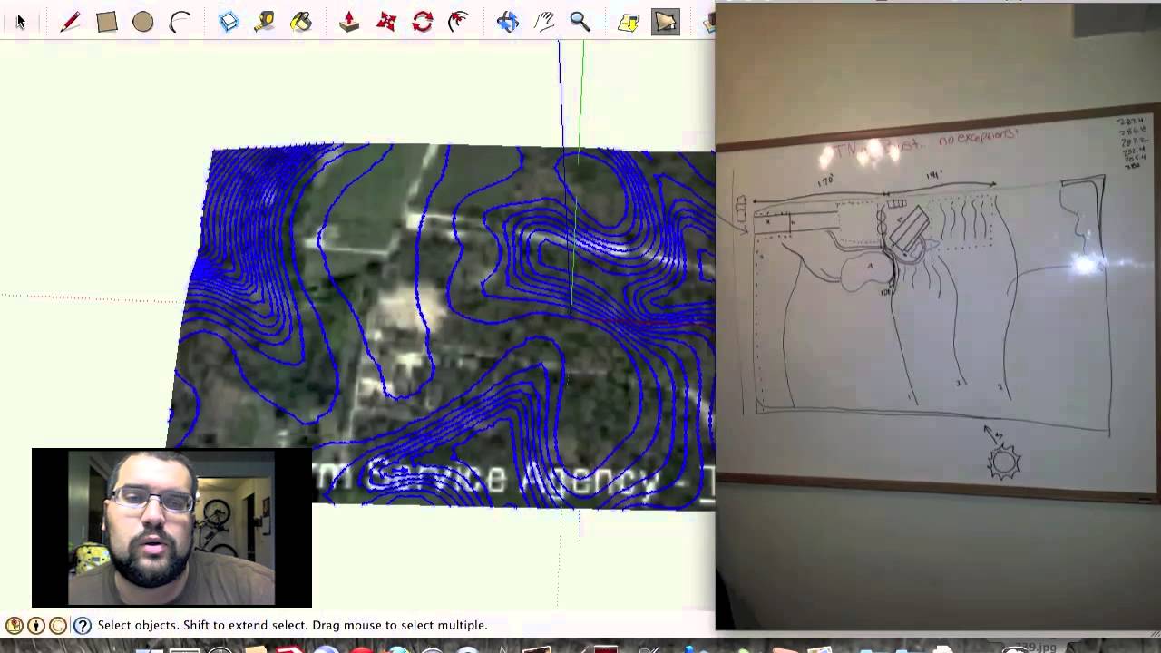 How to use SketchUp contour lines for permaculture design swales ...