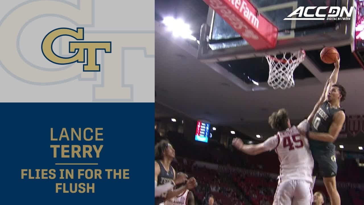 GT's Lance Terry Flies Through The Lane & Flushes - YouTube