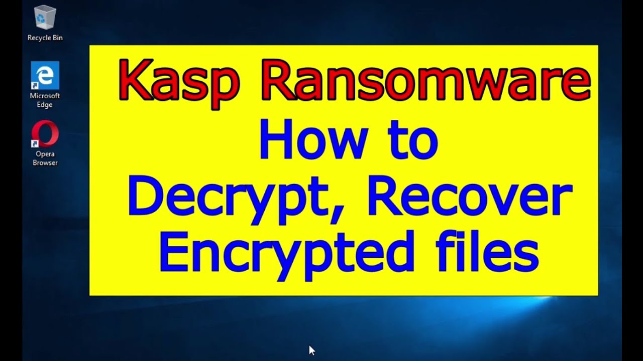 Kasp virus (ransomware). How to decrypt .Kasp files. Kasp File Recovery ...