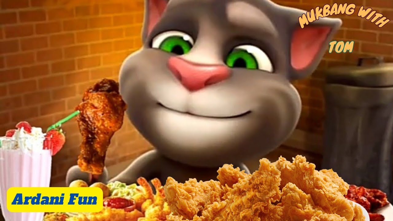 Asmr With My Talking Tom | Mukbang #mytalkingtom - YouTube