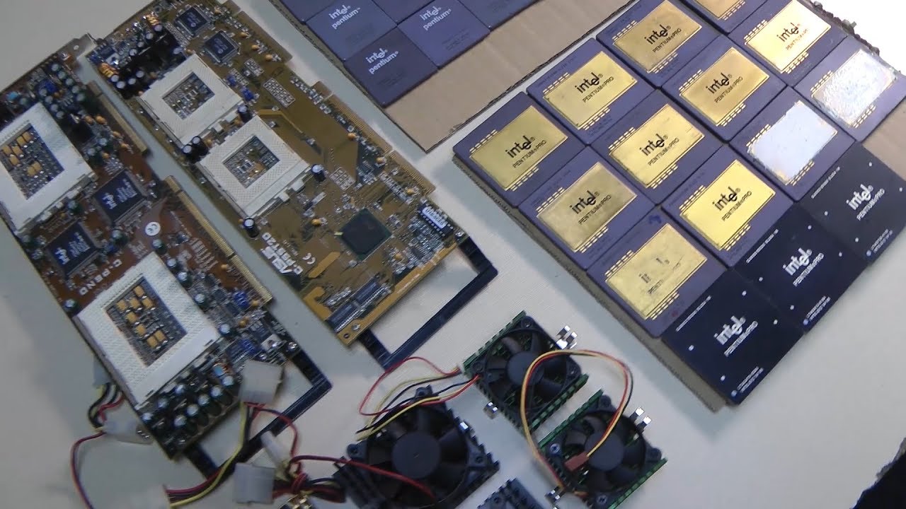 ASUS old boards era 486 Dual Pentium 1 PRO + Media BUS cards - RETRO ...