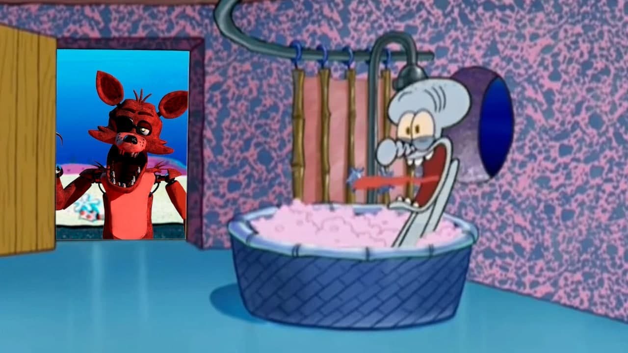 Squidward is taking a bath, and all of a sudden... - YouTube