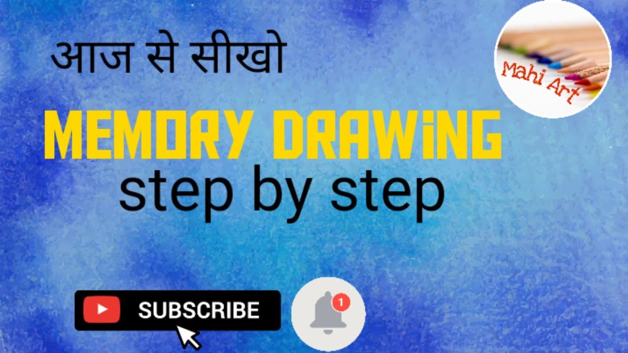 How to draw Memory Drawing (part-1), step by step - YouTube