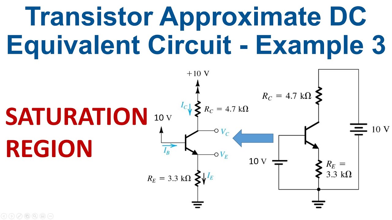 lec18b Bipolar Transistor circuit analysis in saturation region - YouTube