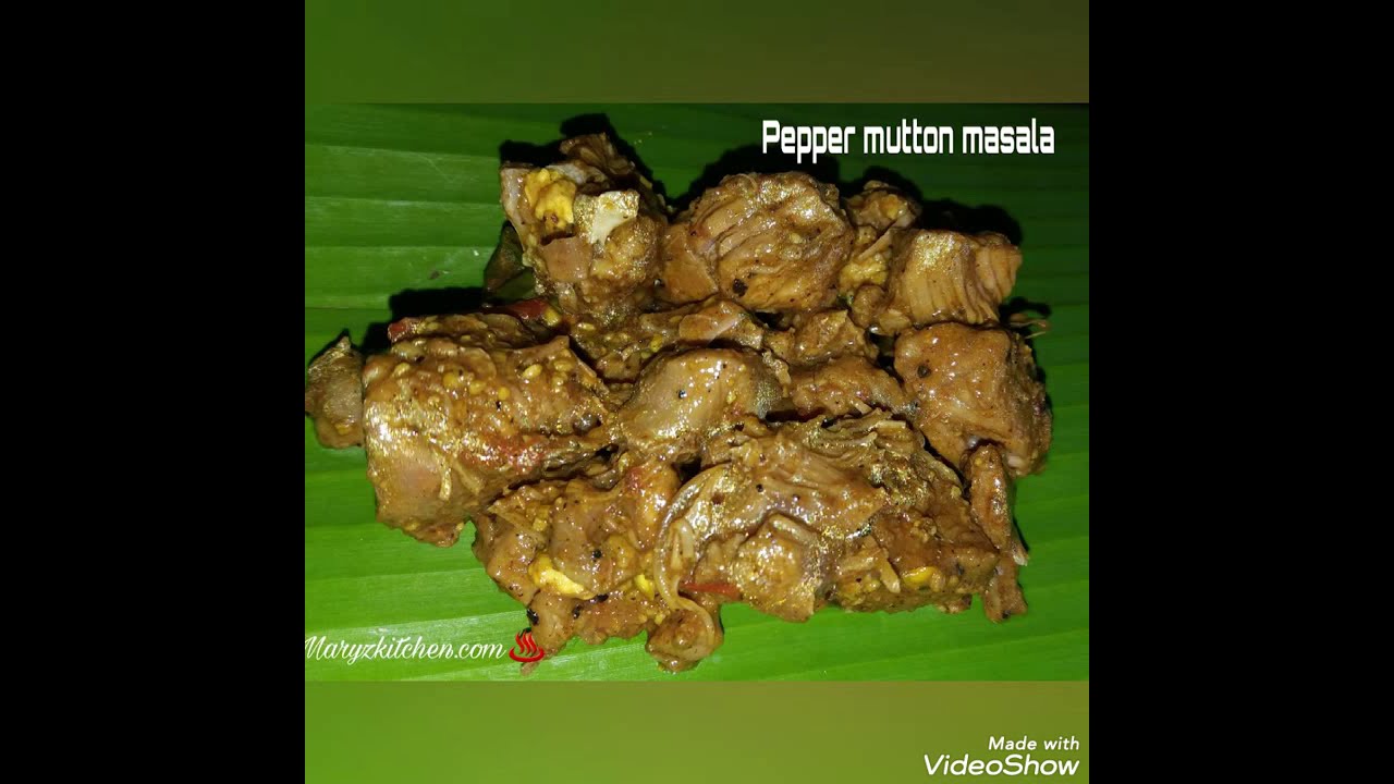 How to make pepper mutton masala /Pepper mutton masala recipe ...