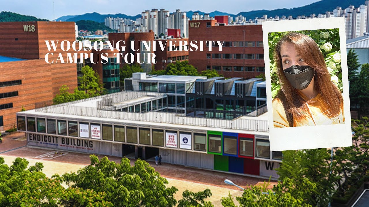 Korea Vlog Woosong University Campus tour. Universitet bo'ylab sayohat ...