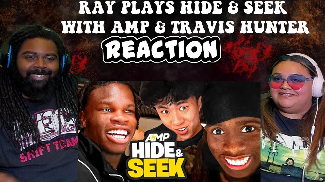 Ray Plays Hide & Seek With AMP & Travis Hunter | REACTION! - YouTube