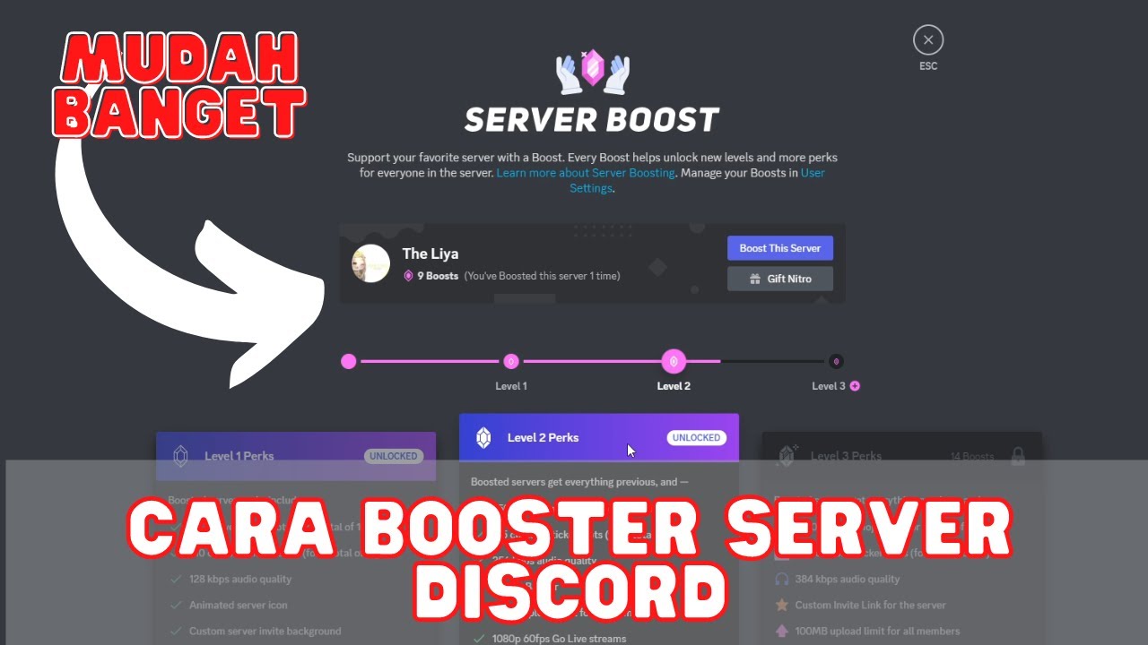 CARA BOOSTER SERVER LAIN PAKAI NITRO BOOSTER - YouTube