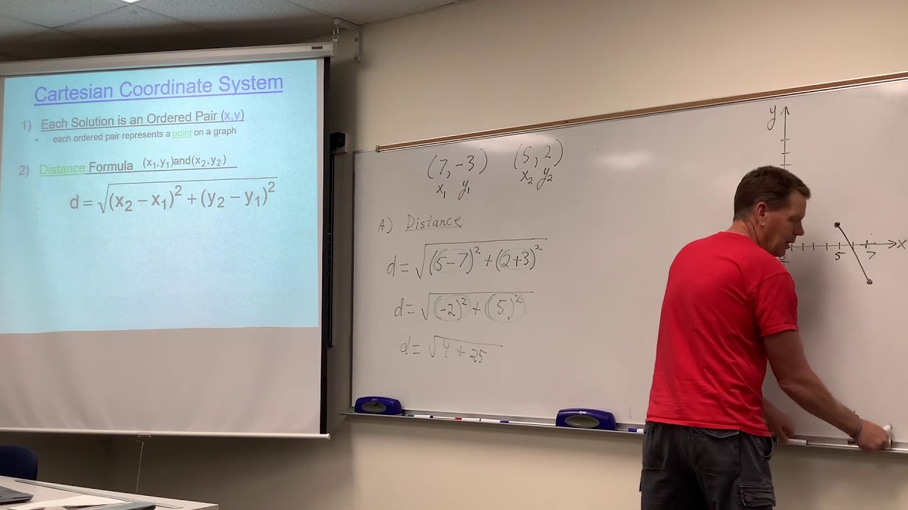 College Algebra - Cartesian Coordinate System - Example #2 - YouTube
