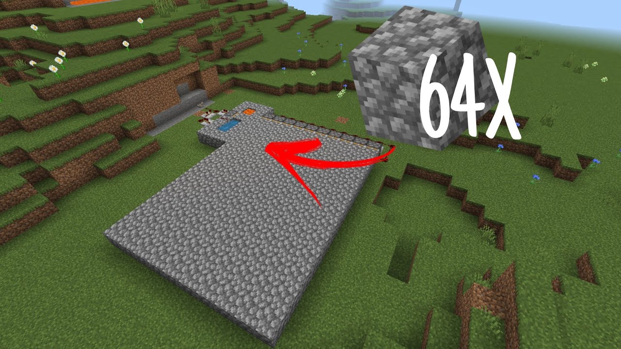 Como Fazer Farm De Pedra Semi Automatica No Minecraft Bedrock 1 19