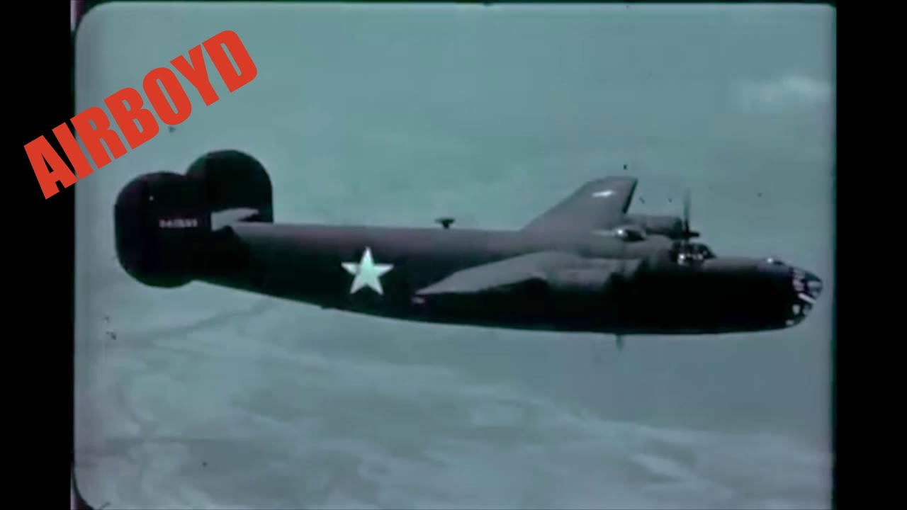 Flying The B 24 - 4 Engine Land Bomber (2nd Series) - YouTube