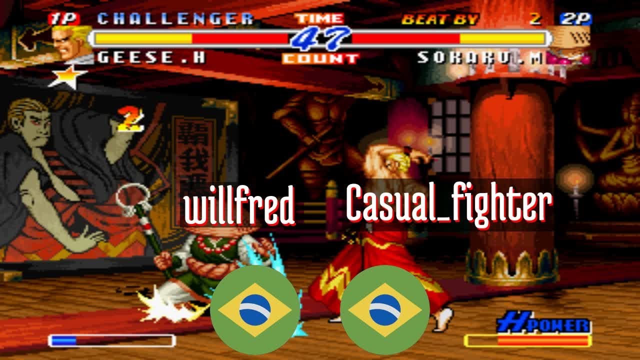 @rbff2h: willfred (BR) vs Casual_fighter (BR) [Real Bout Fatal Fury 2 ...