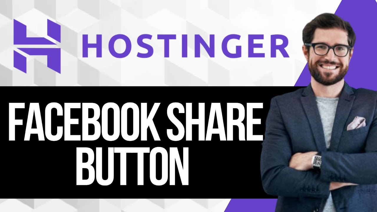 How to Add a Facebook Share Button in Hostinger Website Builder - YouTube