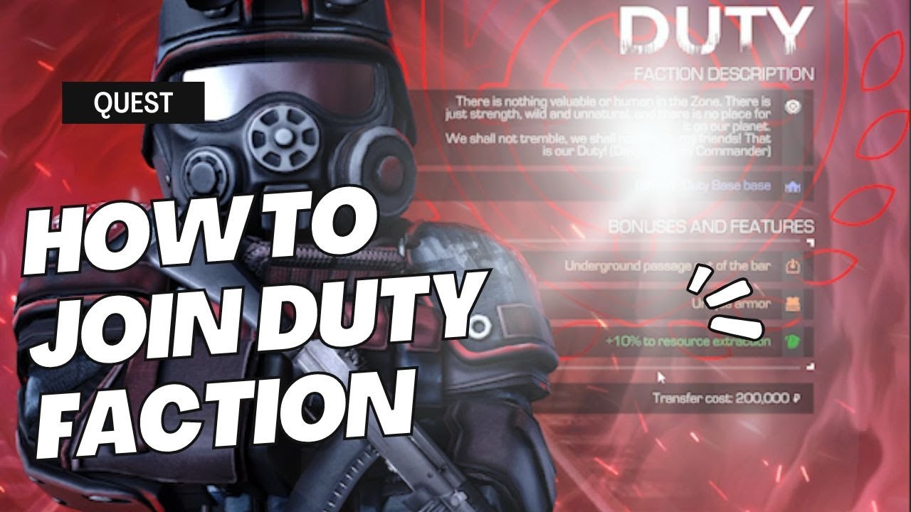 #stalcraft How To Join Duty Faction - YouTube