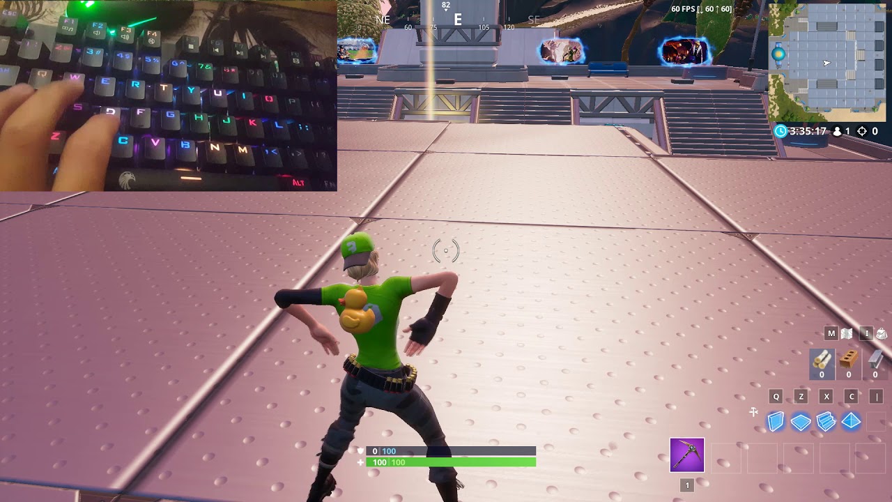 FORTNITE SCENARIO EMOTE W/ KEYBOARD SWITCH BLUE ! :v - YouTube