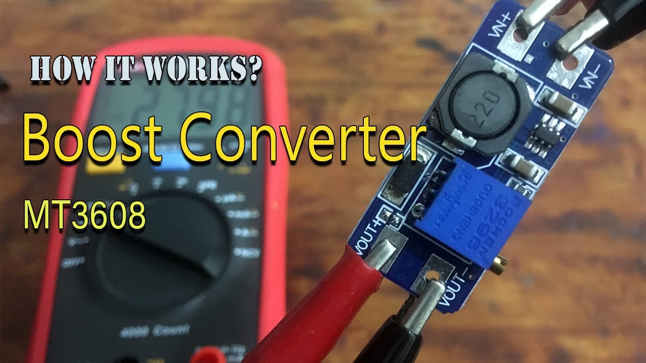 MT 3608 Boost Converter 5v to 28v - YouTube