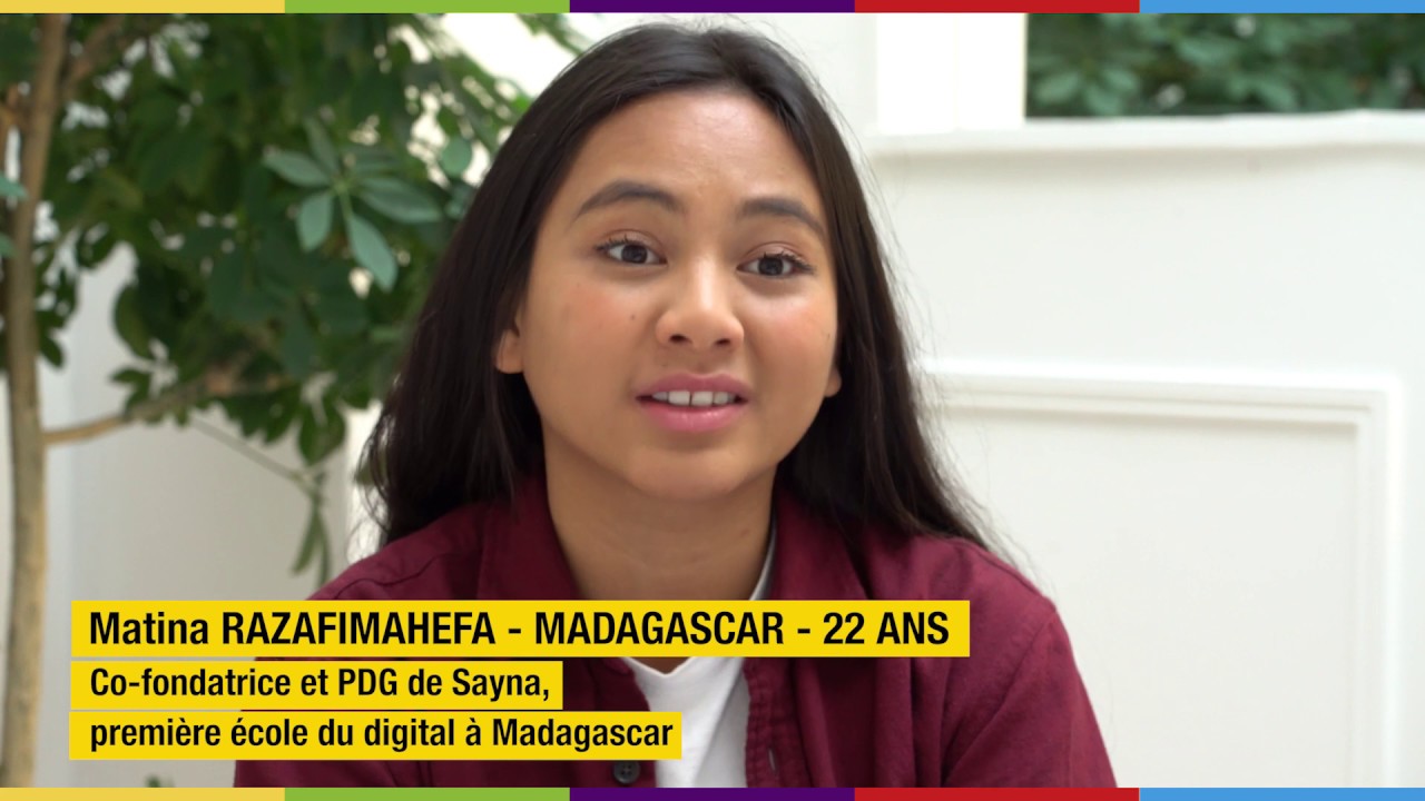 #Francophoniedelavenir : Matina, cofondatrice de Sayna, première école ...