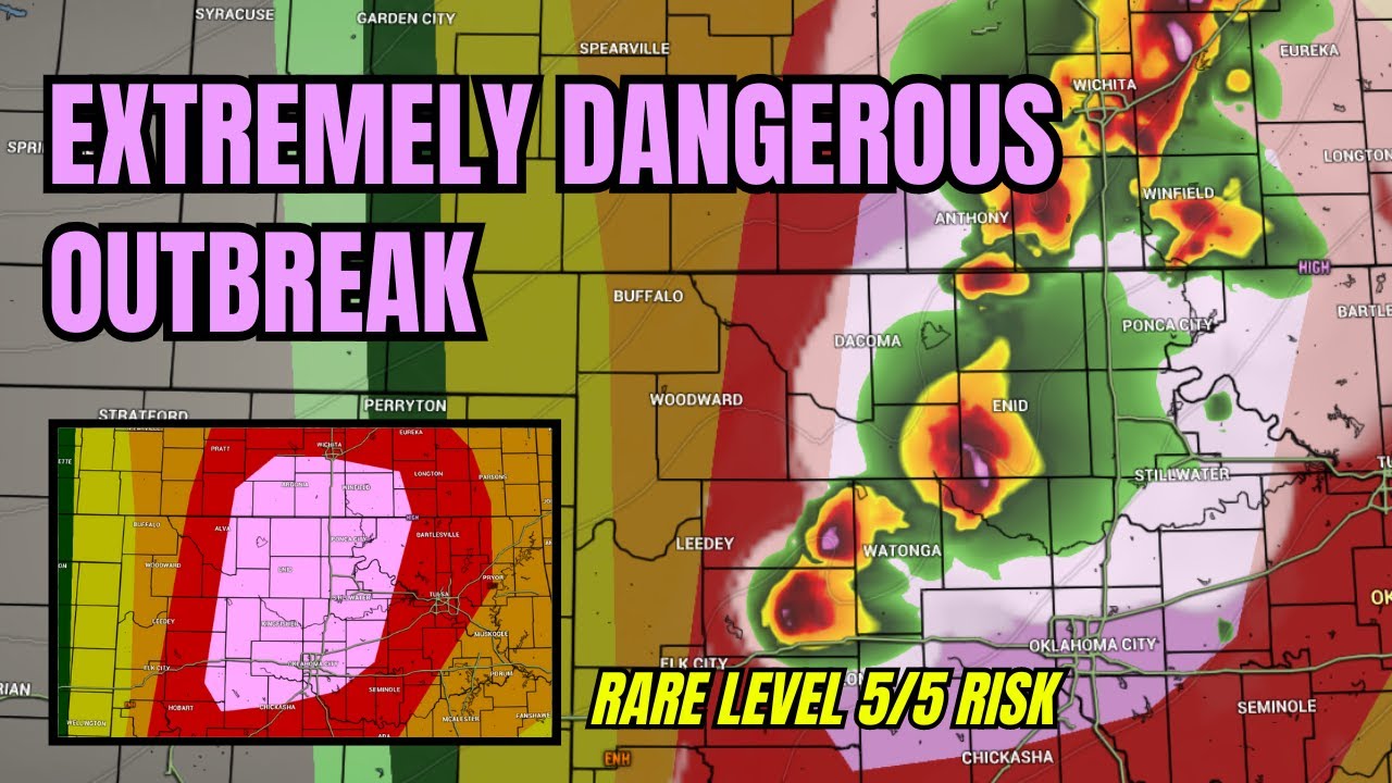 Extremely dangerous severe weather outbreak across the Plains - YouTube