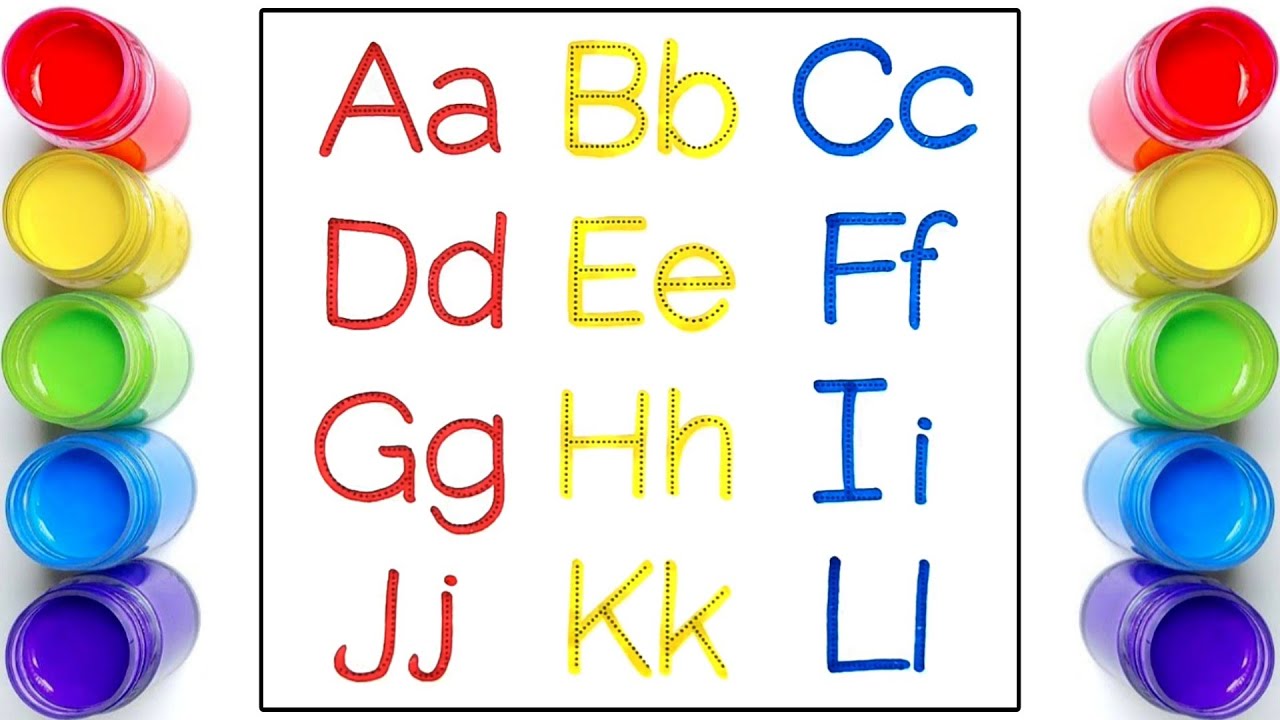 Alphabet, ABC song, ABCD, A to Z, Kids rhymes, collection for writing ...