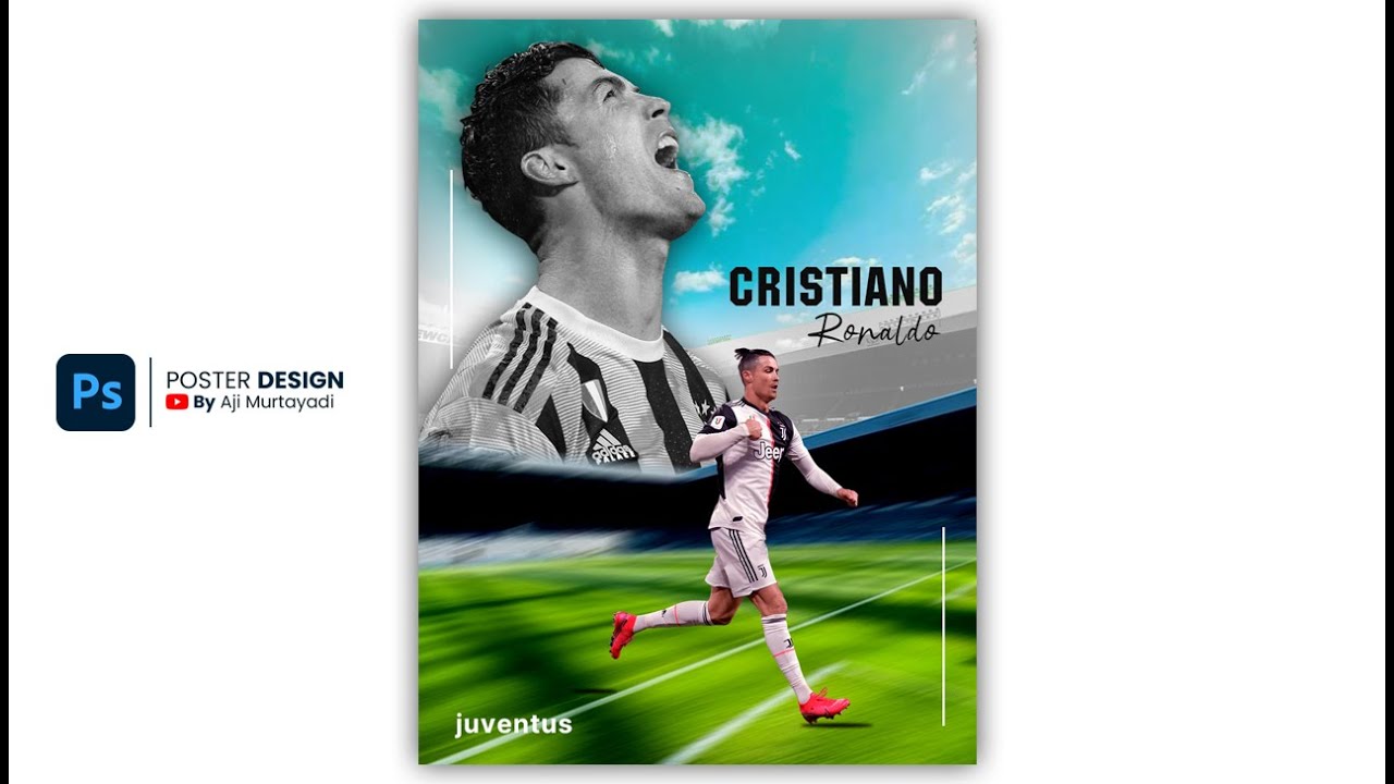CR7 Poster Design Simple | In Potoshop Tutorial - YouTube