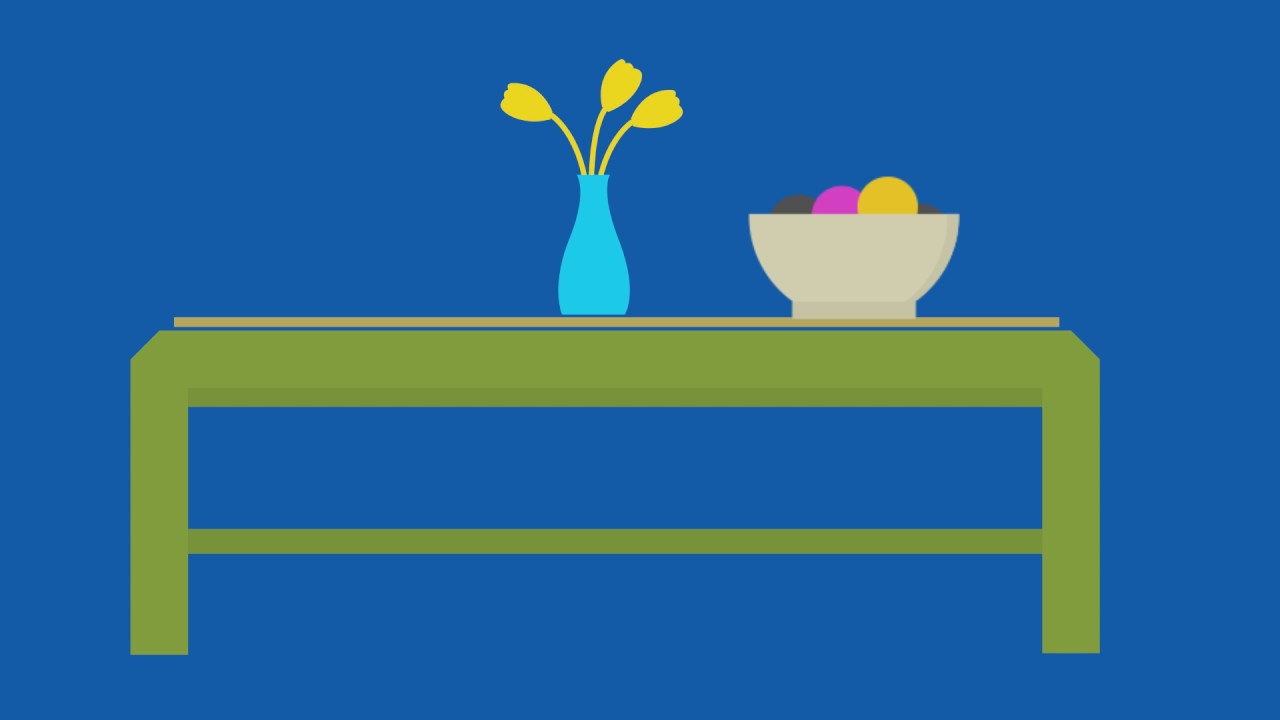 Blue Screen Sofa Table - Green Screen Footage - YouTube