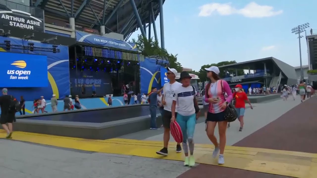 Tennis Fans Flock to U.S. Open Fan Week - YouTube