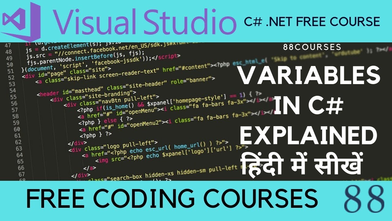 Variables in C# - Explained in hindi - YouTube