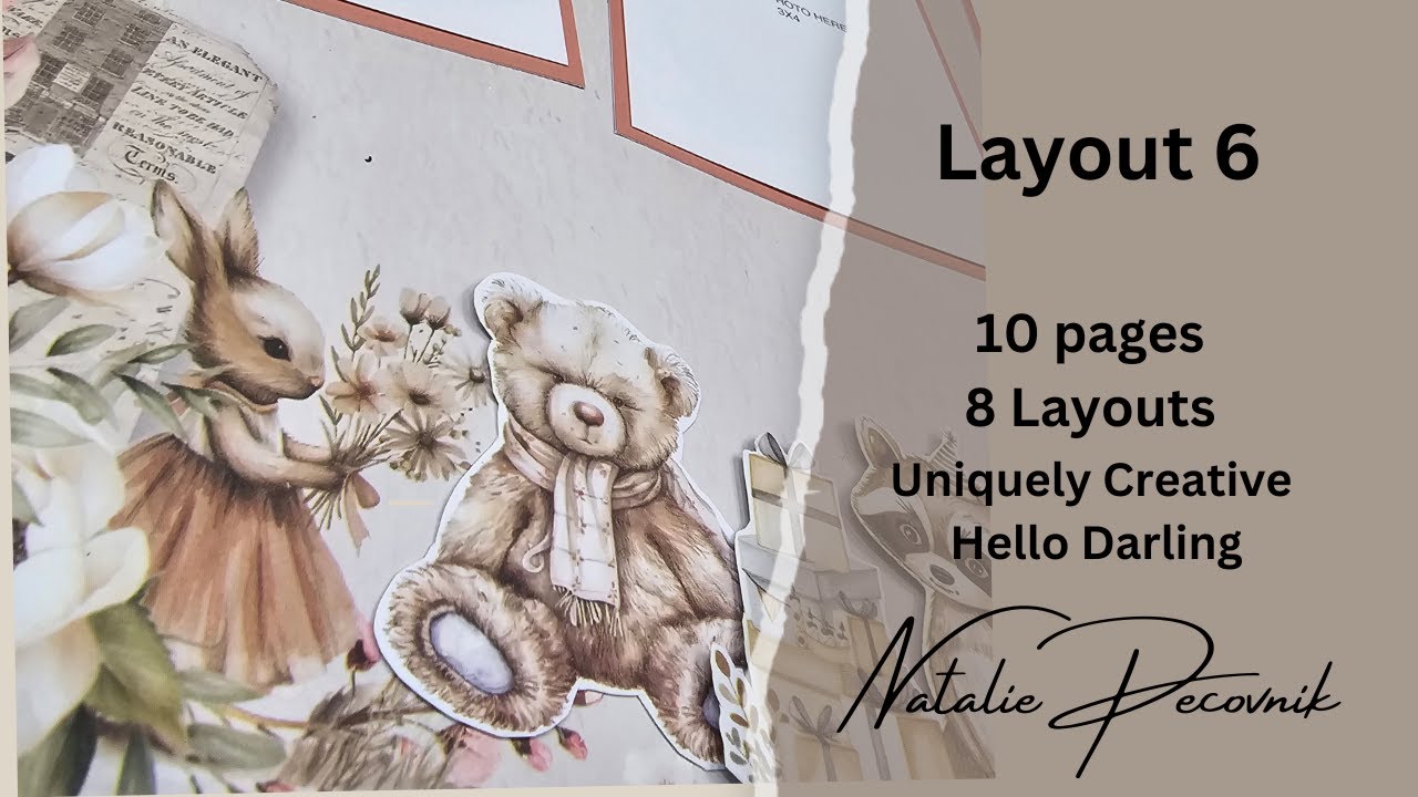 Hello darling Layout 6- Uniquely Creative - YouTube