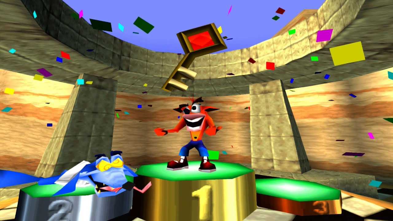 Crash Team Racing (PSX) HD: Boss 1 - Ripper Roo (1080p True-HD) - YouTube