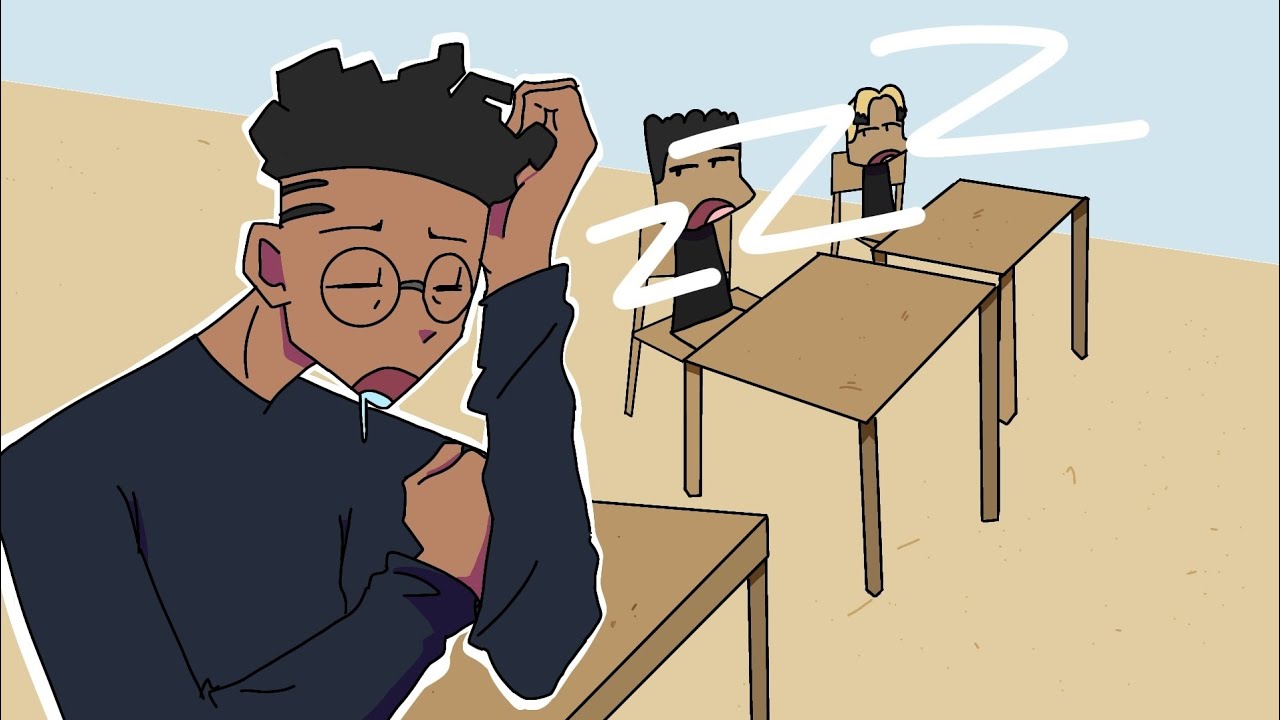 falling asleep anywhere (animation) - YouTube