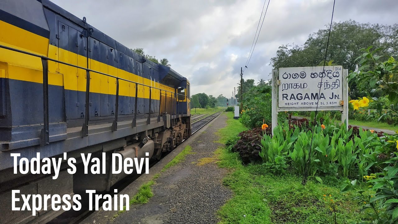 Today's Yal Devi Express Train at Ragama Railway Station in Sri Lanka ...